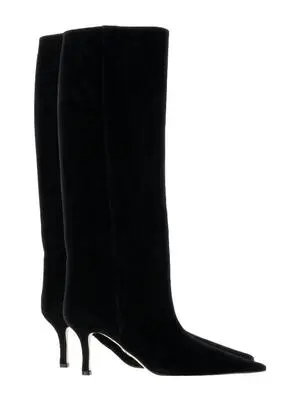 Gucci Pointed-toe Tall Boots - Black