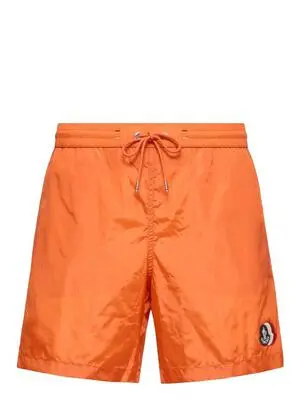 Moncler Logo Swim Shorts - Orange