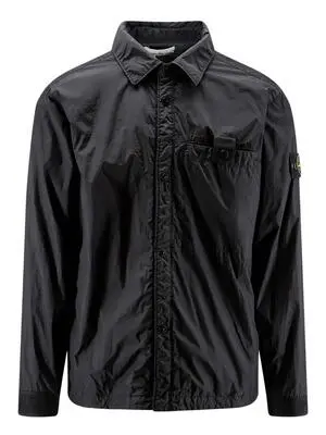 Stone Island Crinkle Reps Recycled Nylon Jacket - Black
