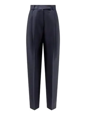 RÓHE Virgin Wool And Mohair Trousers - Blue