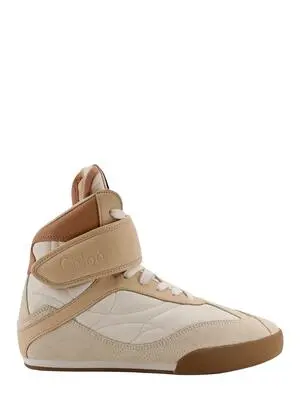 Chloé Kick Leather High-top Sneakers - Pink