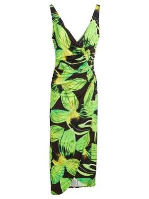 LOUISA BALLOU Midi Dress Size Viscose, Elastane - Black