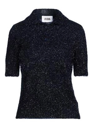 Alpha Studio Knitted Polo Shirt - Blue
