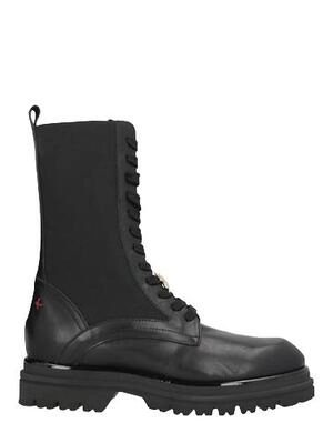 GIO+ Ankle Boots Size Leather, Textile Fibers - Black