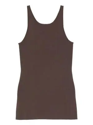 TOTEME Ribbed Knit Tank Top - Brown