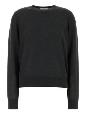THE ROW Charcoal Cashmere Blend Ondre Sweater - Grey