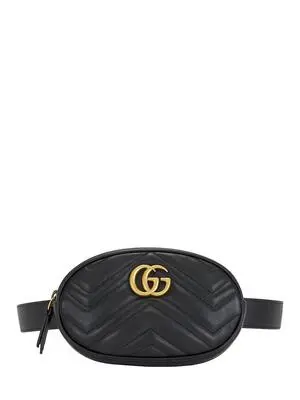 FWRD RENEW Gucci Gg Marmont Belt Bag - Black