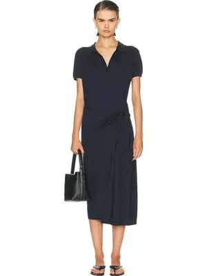 LISA YANG Anthea Dress - Navy