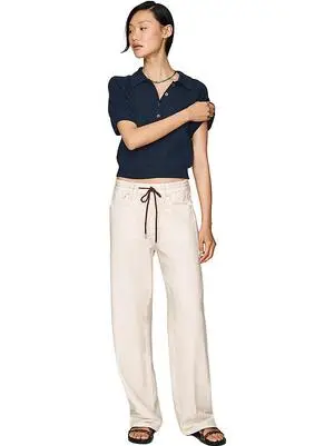 RAG & BONE Miramar Terry High-rise Wide-leg Jeans