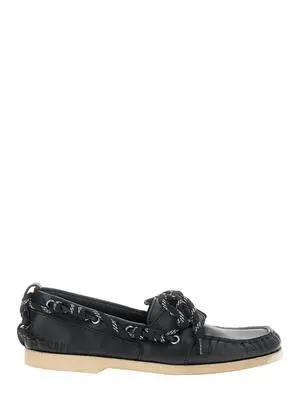 GOLDEN GOOSE Golden Goose Baby Billa Boat Moccasins Nero