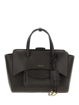HIDESINS Leather Shoulder Bag - Marrone
