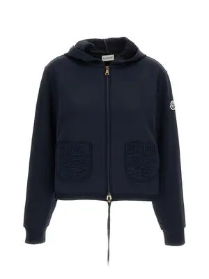 Moncler Zip-up Hoodie - Blue
