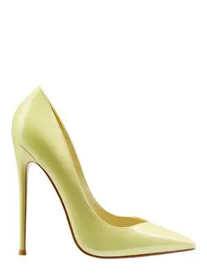 Femme La FEMME Rum Pump Stiletto Heels Yellow