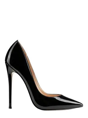 Femme La FEMME Rum Pump Stiletto Heels Black