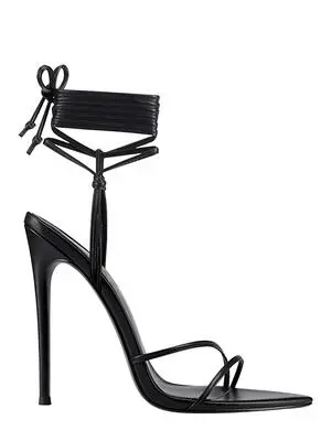 FEMME LA FEMME 821 Kika Lace-Up Stiletto Sandals