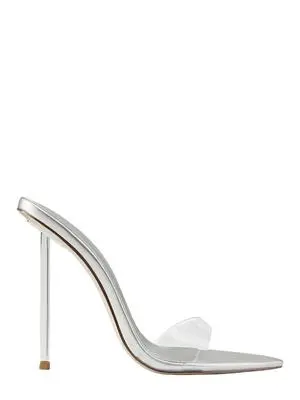 Femme La Whiskey Slipper Stiletto Heel - Silver