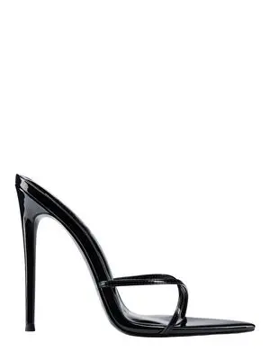 Femme La Donatella Mule Stiletto Heel - Black