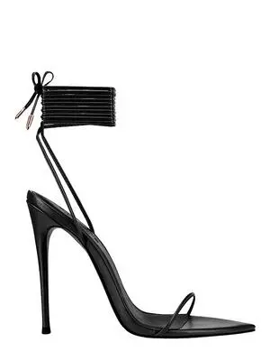 Femme La Luce Minimale Stiletto Sandals - Black