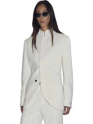 DARKPARK Leila High Neck Blazer - Blue