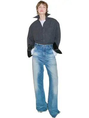 DARKPARK Sienna Loose Side Split Jeans - Blue