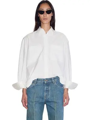 DARKPARK Camila Cotton Popeline Shirt - White