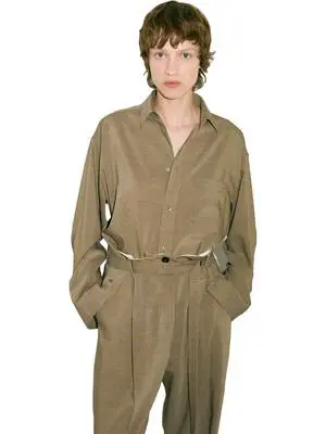 DARKPARK Anne Wool Tailored Shirt - Brown