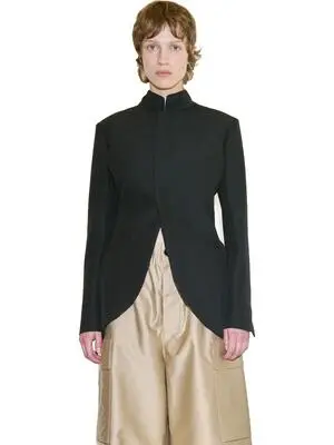 DARKPARK Leila Wool High Neck Blazer