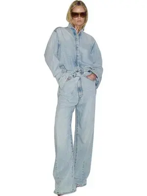 DARKPARK Ines Fold-over Jeans - Light Blue