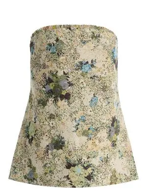 ALEMAIS Whitney Backless Jacquard Top - Multi