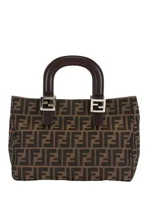Fendi Zucca Handbag - Brown