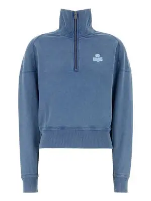Isabel Marant Étoile Air Force Cotton Blend Sweatshirt - Blue