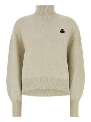 Isabel Marant Étoile Melange Cotton Blend Oversize Sweater - Brown