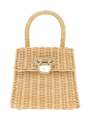 SALVATORE FERRAGAMO Salvatore Raffia Handbag