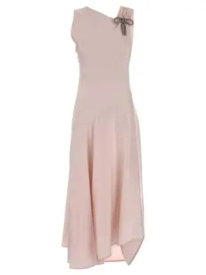 JIL SANDER Pastel Satin Dress - Pink