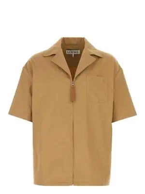 Loewe Camel Gabardine Shirt - Brown