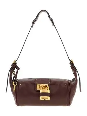 Chloé CHLOE Leather Paddington Shoulder Bag Red