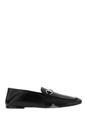 GUCCI GUCCI Leather Jordaan Soft Loafers