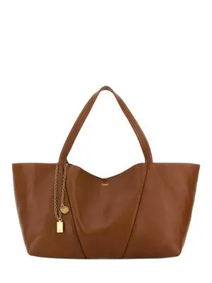 Chloé East-west Spin Shopping Bag - Brown