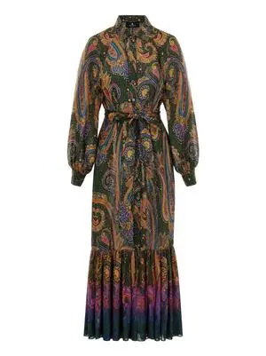 Etro Paisley Motif Long Dress - Multicolor