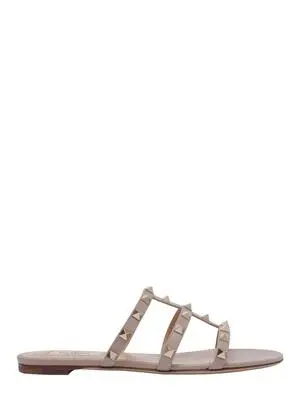Valentino Garavani Rockstud Slide Sandals - Pink