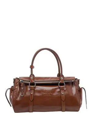 Miu Miu Leather Shoulder Bag - Brown