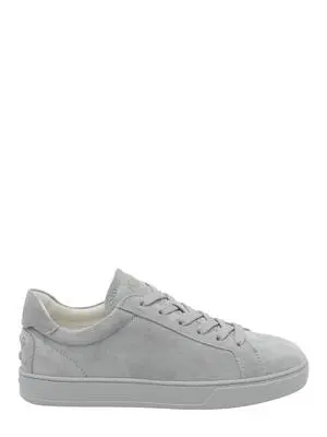 TOD'S TOD'S Suede Lace-Up Sneakers Gray