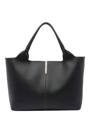 TOD'S TOD'S Medium-Small Leather Shoulder Bag Black