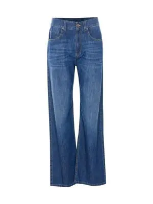 Brunello Cucinelli Contemporary Loose Pants - Blue