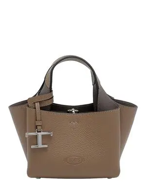 TOD'S Timeless Micro Leather Handbag - Brown