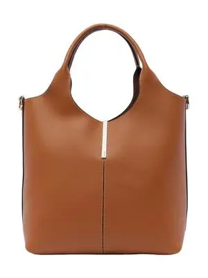 TOD'S Leather Shopping Bag - Brown