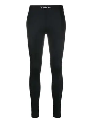 TOM FORD Leggings With Logo Band - Black
