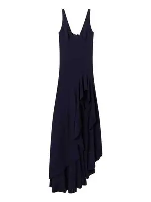 Stella McCartney Asymmetric Ruffle Dress - Blue
