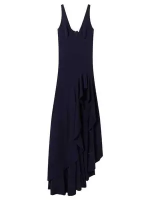 Stella McCartney Asymmetric Ruffle Dress - Blue