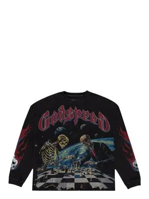 GODSPEED Checkmate Long Sleeve T-shirt - Black